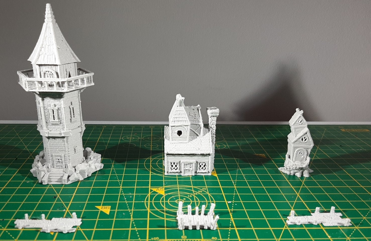 10mm Scale Buildings Set - Etsy