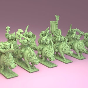Orc Boar Rider Unit 10mm - Etsy