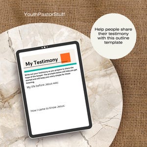 Testimony Outline Template - Etsy