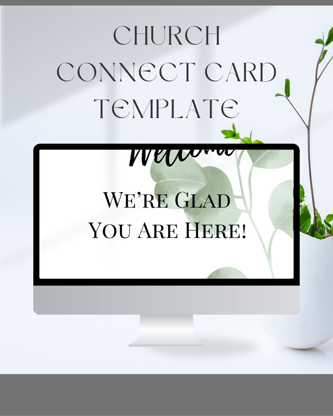 Editable Church Connect Cards Template - Etsy