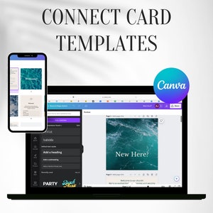 Church Visitor Welcome Connect Cards Template - Edit in Canva - Etsy