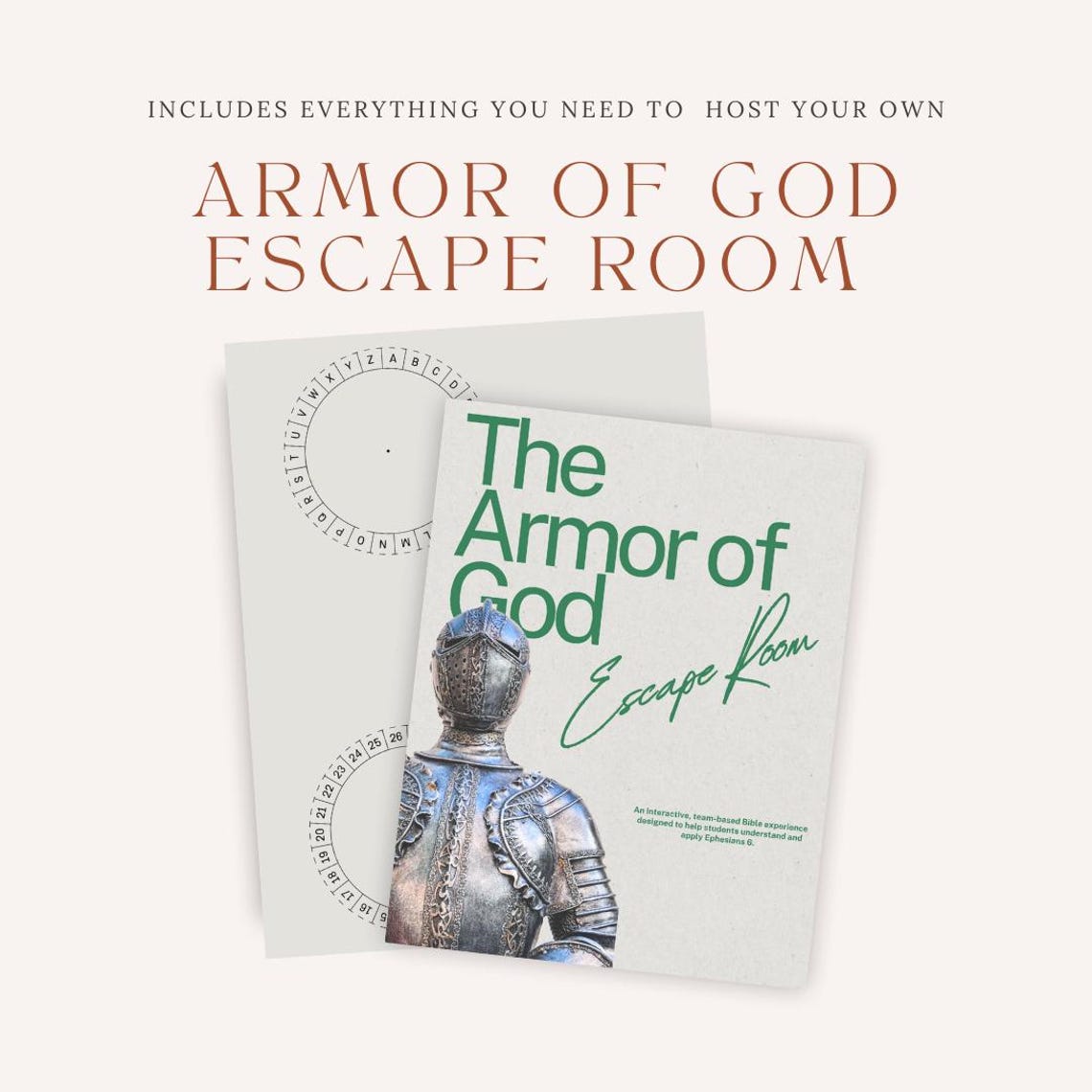 Armor of God Escape Room: Bible Puzzle Game for Youth Groups (printable ...