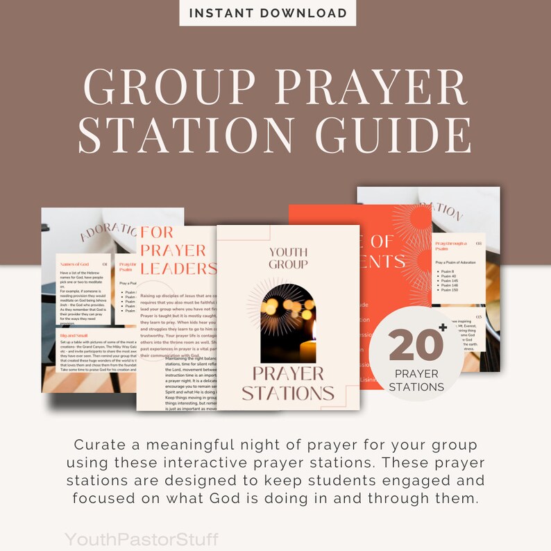Interactive Group Prayer Stations; a Guide for Youth and Small Group ...
