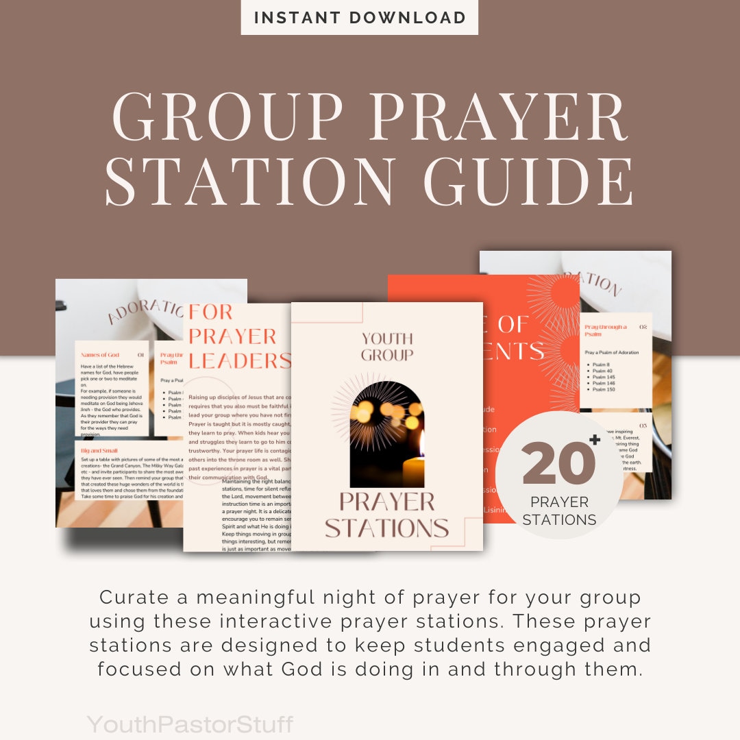 Interactive Group Prayer Stations; a Guide for Youth and Small Group ...