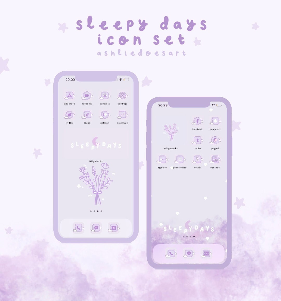 Sleepy Days Wallpaper & Icon Bundle! - Etsy