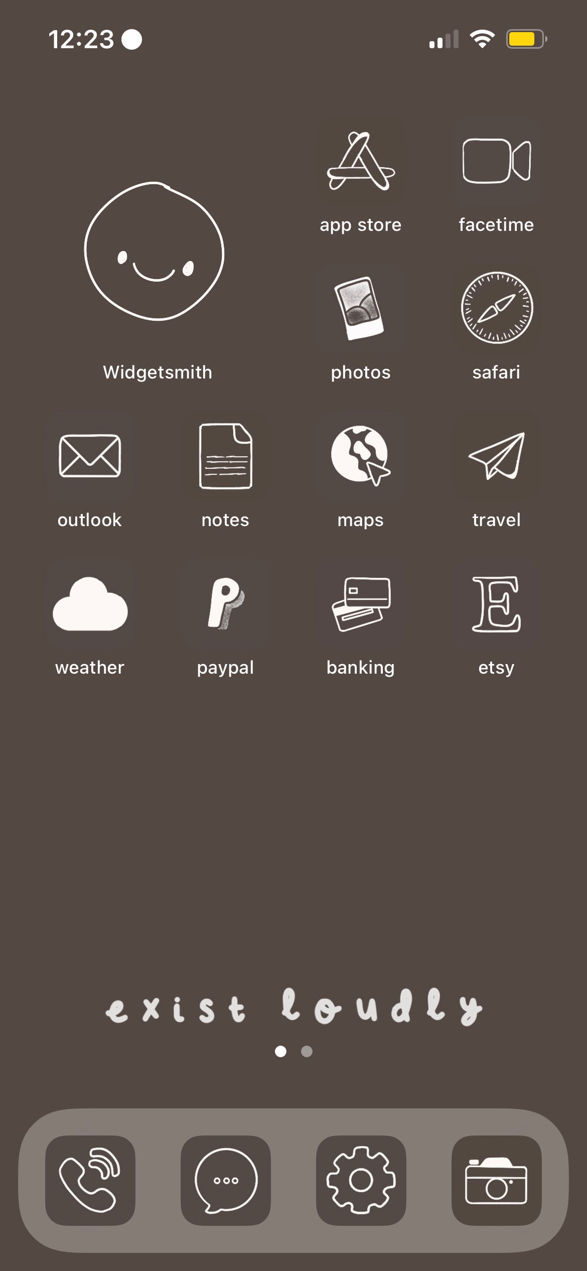 Monochrome Wallpaper & Icon Bundle - Etsy