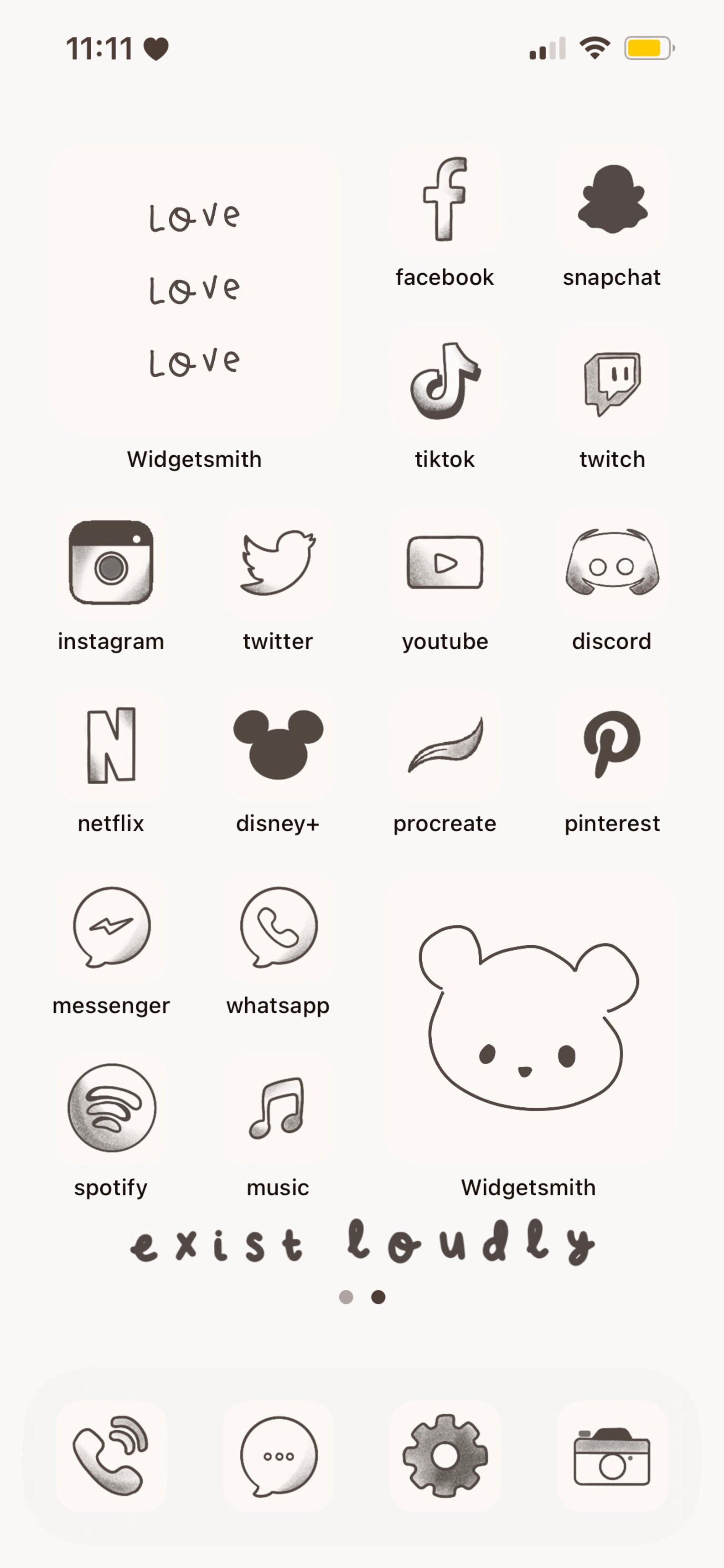 Monochrome Wallpaper & Icon Bundle! - Etsy