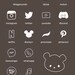 Monochrome Wallpaper & Icon Bundle! - Etsy