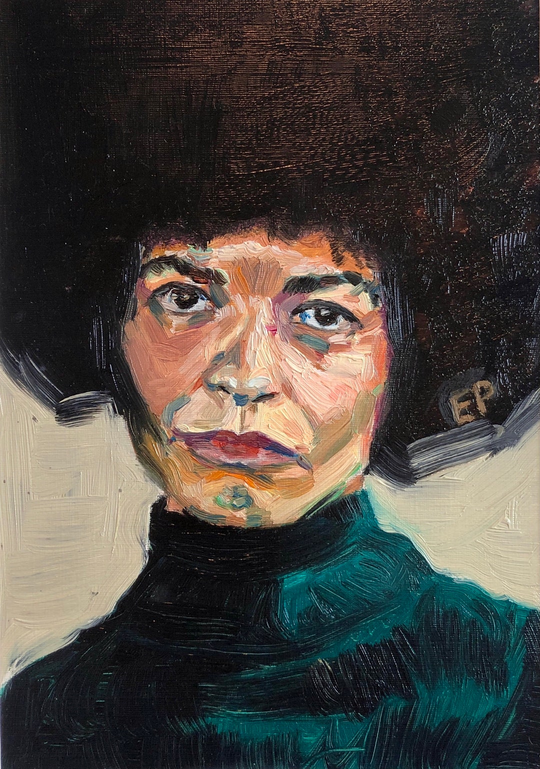 Angela Davis Fine Art Print en múltiples tamaños Pintura de retratos de ...