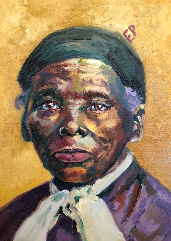 Harriet Tubman Portrait Painting in Oils Original Art - Etsy