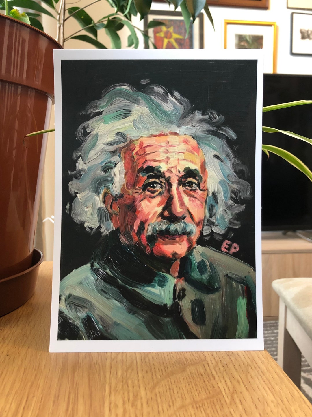 Albert Einstein A5 Print From Original Artwork - Etsy