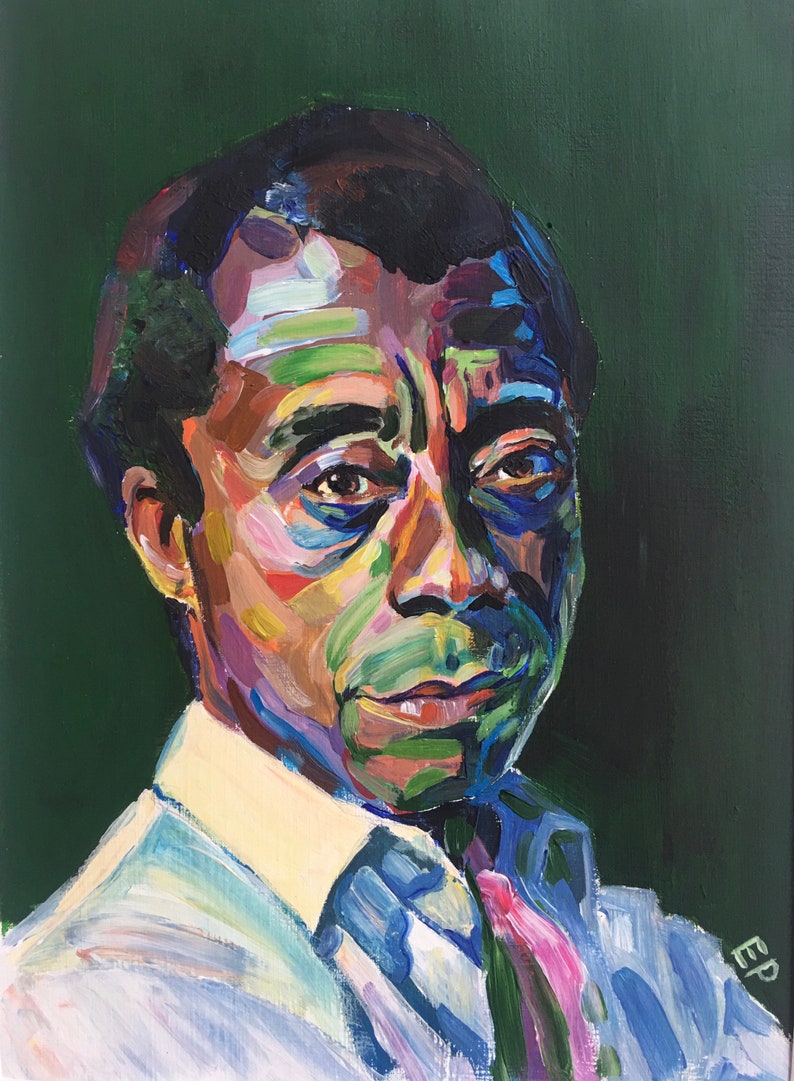 James Baldwin Fine Art Print in Multiple Sizes From Original Portrait ...