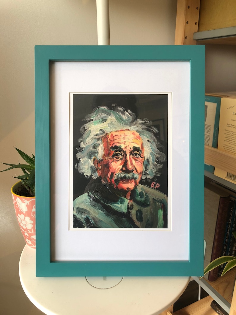 Albert Einstein A5 Print From Original Artwork - Etsy
