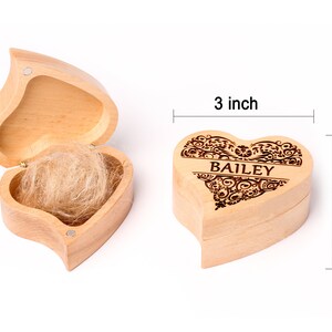 Small Wooden Box, Pet Fur Keepsake Box, Dog Parent Gift - Etsy