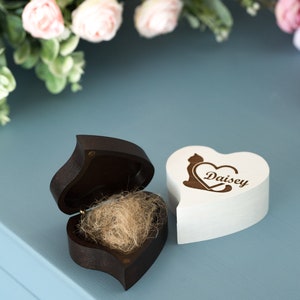 Small Wooden Box, Pet Fur Keepsake Box, Dog Parent Gift - Etsy