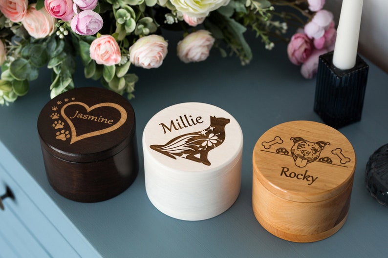 Wooden Keepsake Box Dog Remembrance Gift Dog Name Sign - Etsy