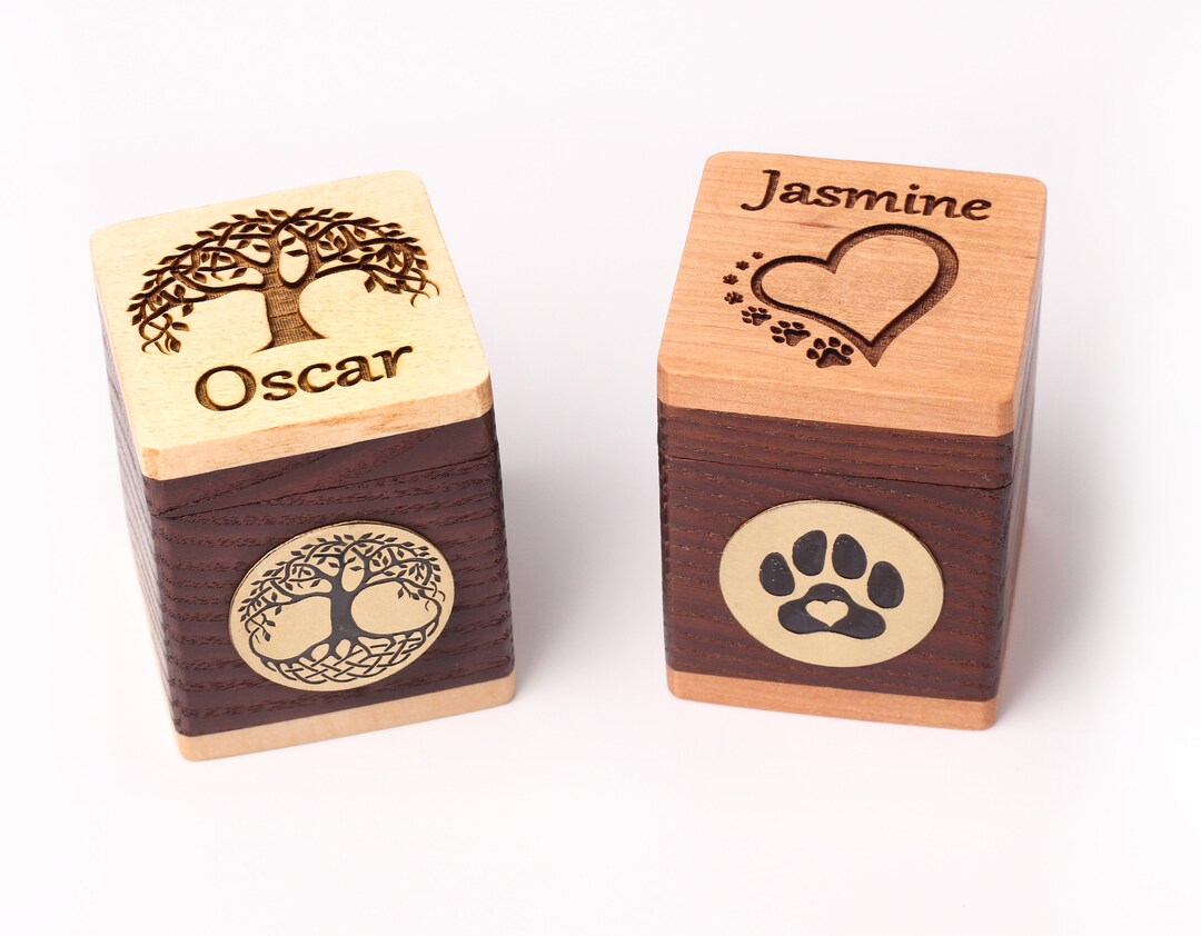 Pet Fur Keepsake Box Small Wooden Box Dog Parent Gift - Etsy