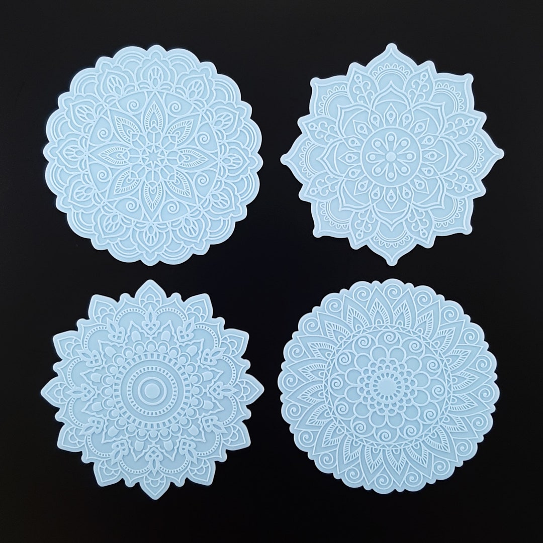 Silicone Inlay Mold With 4 Different Mandalas (#2) - Etsy