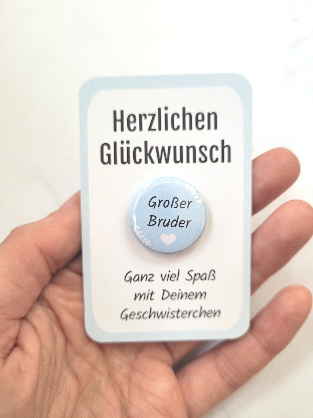 Big Brother Pin Without Pin Sibling Gift Idea Big Brother Button ...