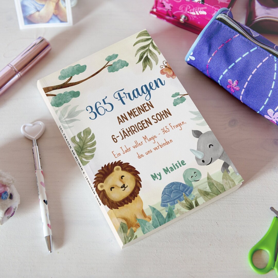 Birthday Gift Child 6 Year Old Boy Children Diary With Questions ...