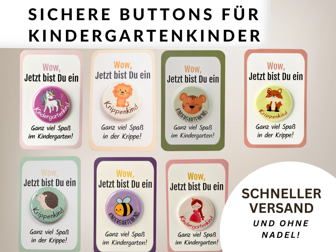 Kindergarten Start Gift Button Kindergarten Child Pin 2025 Kindergarten ...