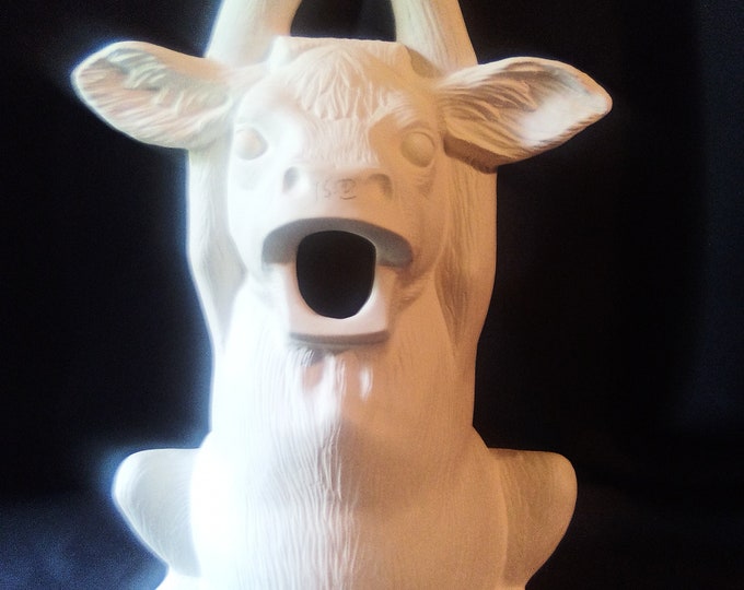 Cow Birdhouse Ceramic Bisque Ready to Paint - Etsy
