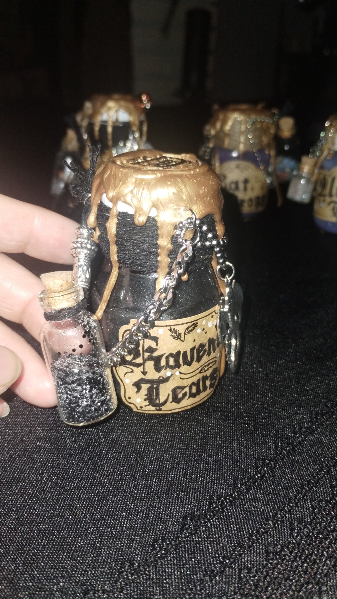 Miniature Raven's Tears Potion Bottle - Etsy