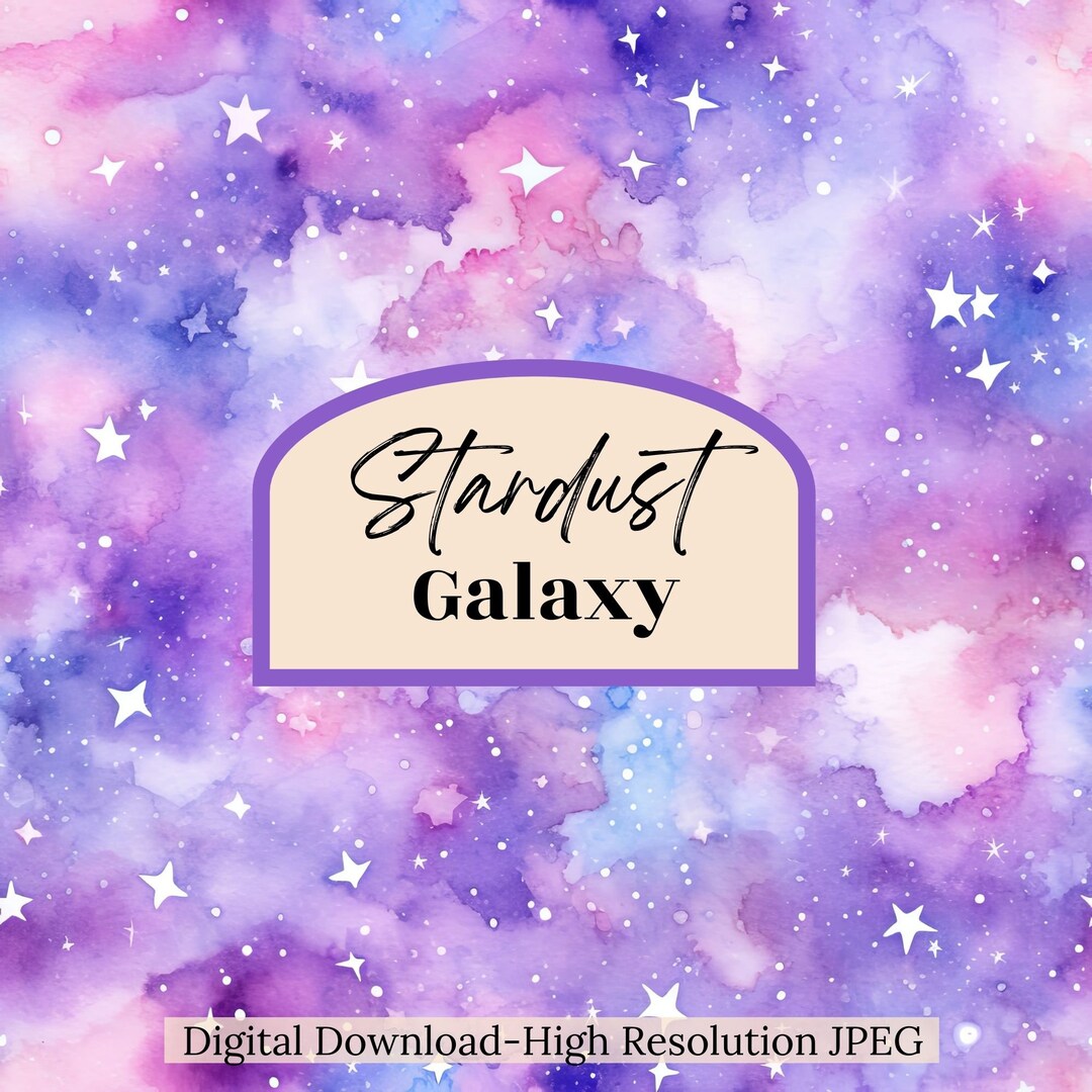 Galaxy Digital Paper Seamless Pattern, Stardust Galaxy Pattern ...