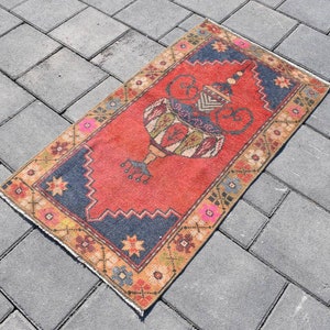 2x4 SMALL AREA Rug,2x4 Rug,2x4 Vintage Rug,2x4 Turkish Rug,2x4 Wool Rug ...