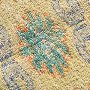 5x8 Pastel Yellow Rug,5x8 Large Area Rug,5x8 Vintage Turkish Rug ...