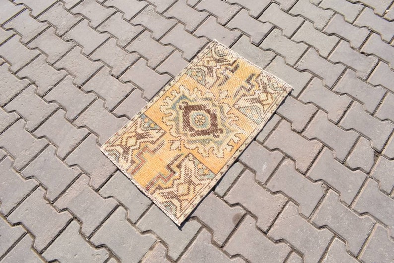 MINI SMALL Rug,wool Rug, 1x2 Vintage Rug,turkey Small Rug,pastel 1x2 ...