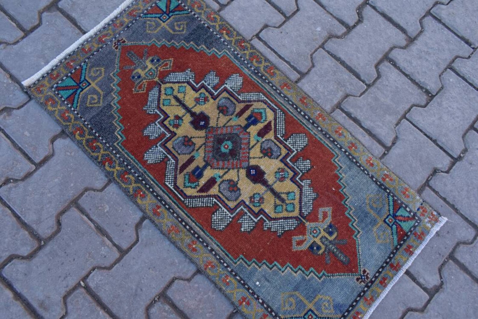 1x3 SMALL SIZE Rug1x3 Turkish Bath Rug1x3 Vintage Rugmuted - Etsy