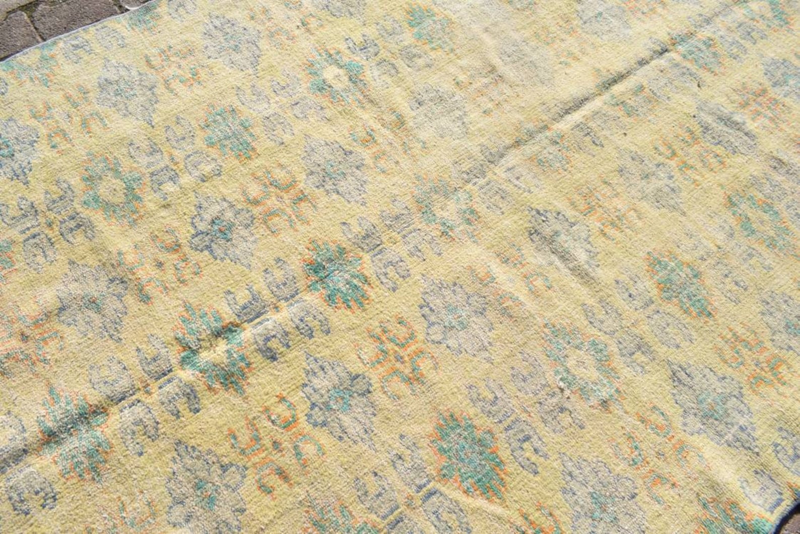 5x8 Pastel Yellow Rug,5x8 Large Area Rug,5x8 Vintage Turkish Rug ...