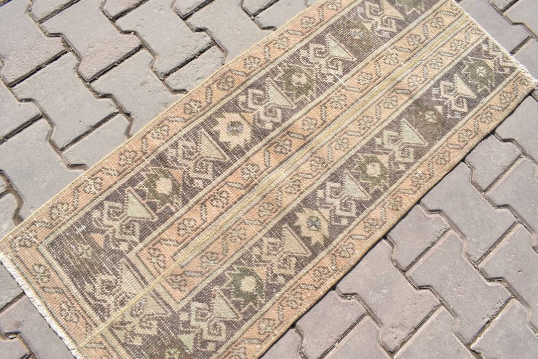1x4 RUNNER Rug,vintage Runner Rug,1x4 Turkish Runner Rug,turkey Pastel ...
