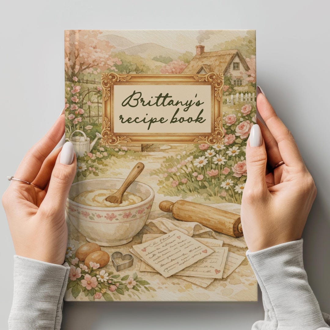 Personalized Recipe Book, Custom Cookbook, Blank Recipe Book, Recipe ...