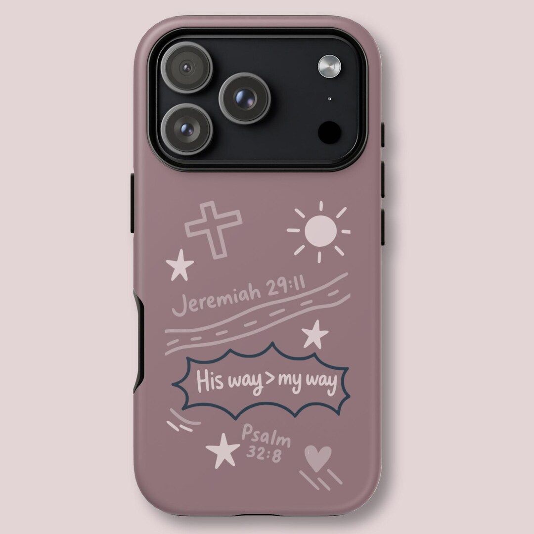 Christian Phone Case, Religious Doodles, Protective Tough Case - Etsy