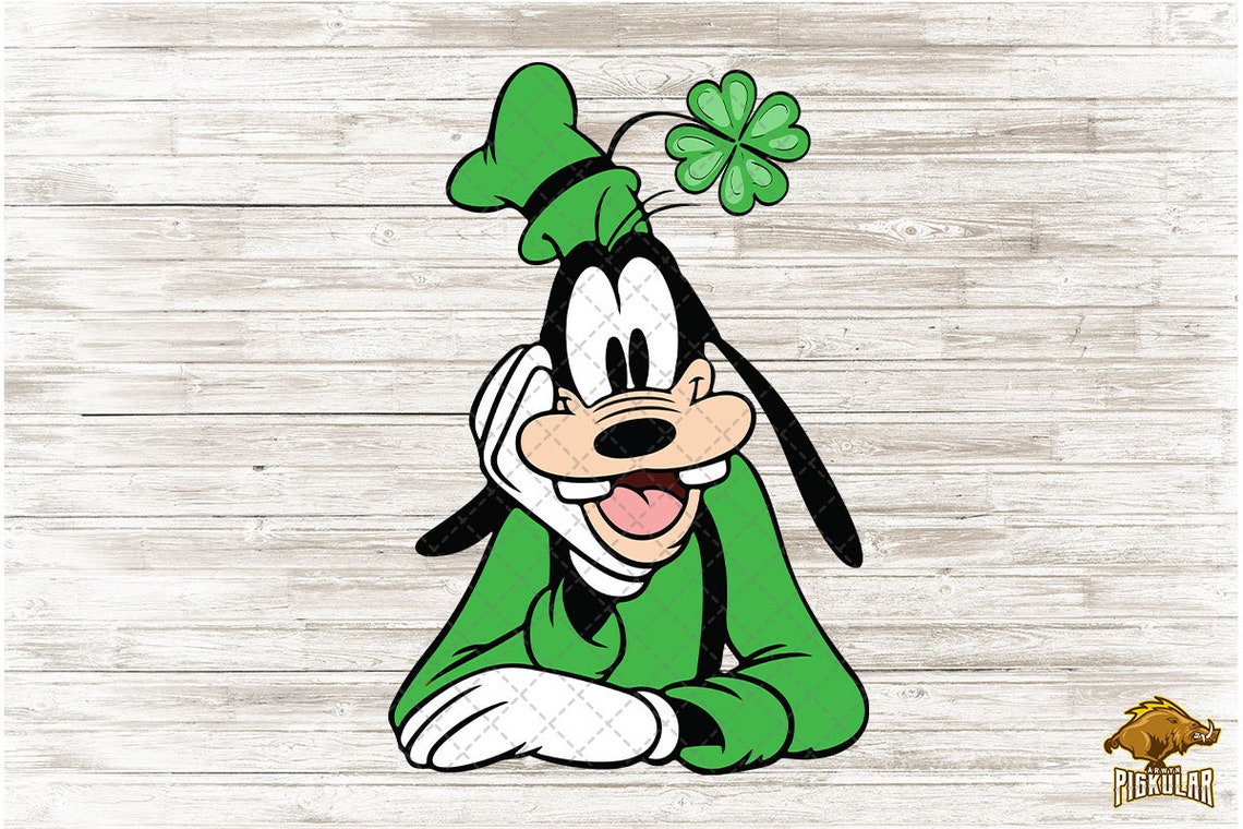 Disney Goofy Irish Png Happy St Patrick's Day Leprechaun | Etsy