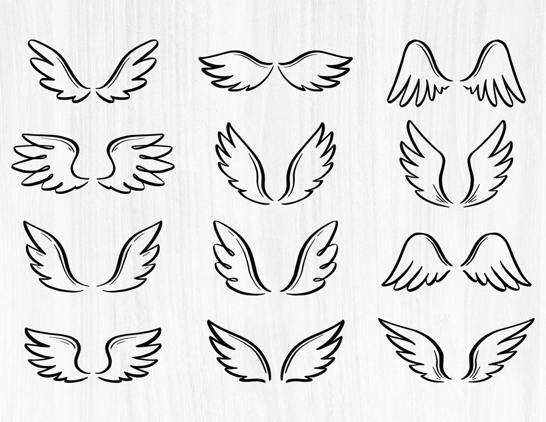 ANGEL WINGS SVG Bundle Flügel SVG Flügel Svg Flügel - Etsy.de