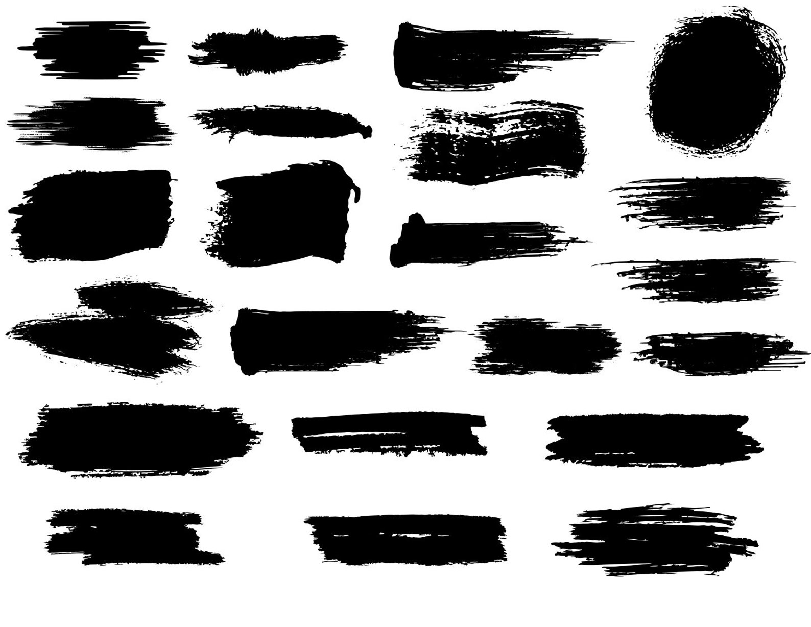 Distressed Brushes SVG Strokes Splats Backgrounds SVG - Etsy