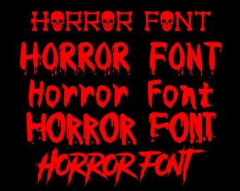 Horror Font SVG, Ttf, Horror Alphabet Svg, Bone Font Svg, Instant ...