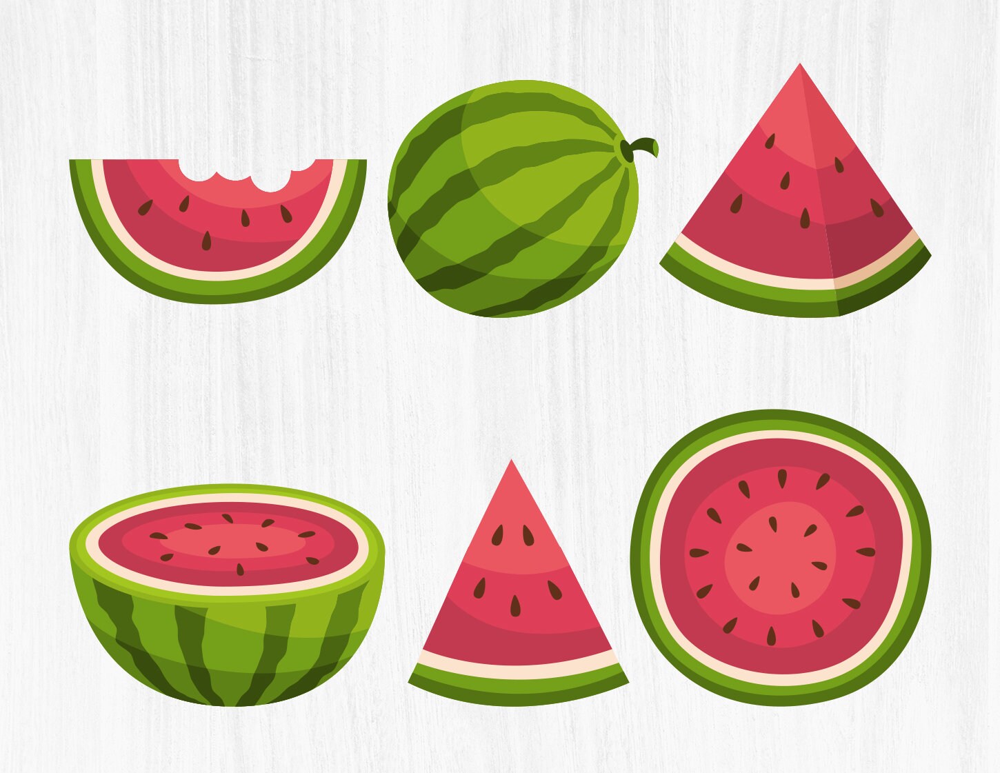 WATERMELON SVG BUNDLE Watermelon Svg Summer Svg Cut Files - Etsy