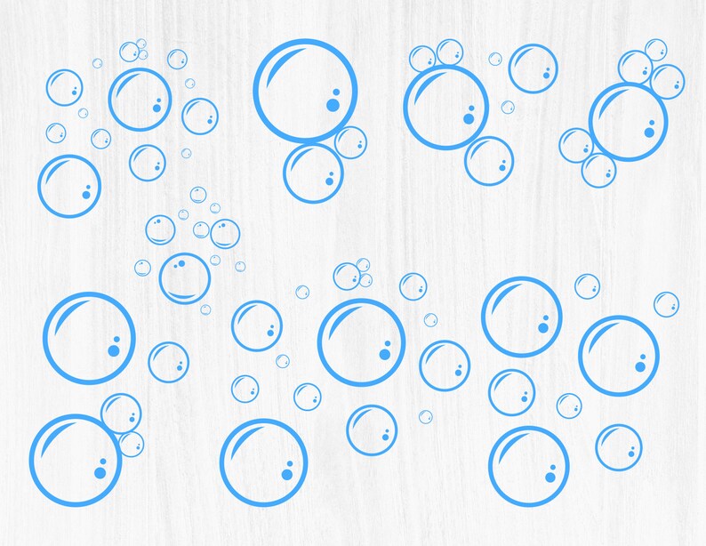 BUBBLES SVG Bundle Bubble Vector Cut Files for Cricut - Etsy