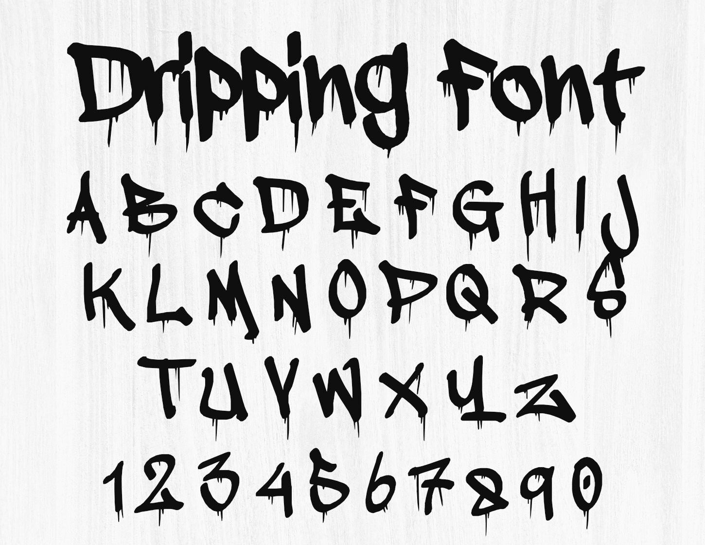Dripping Font TTF, Blood Font, Drip Font Halloween, Bloody Font, Bloody ...