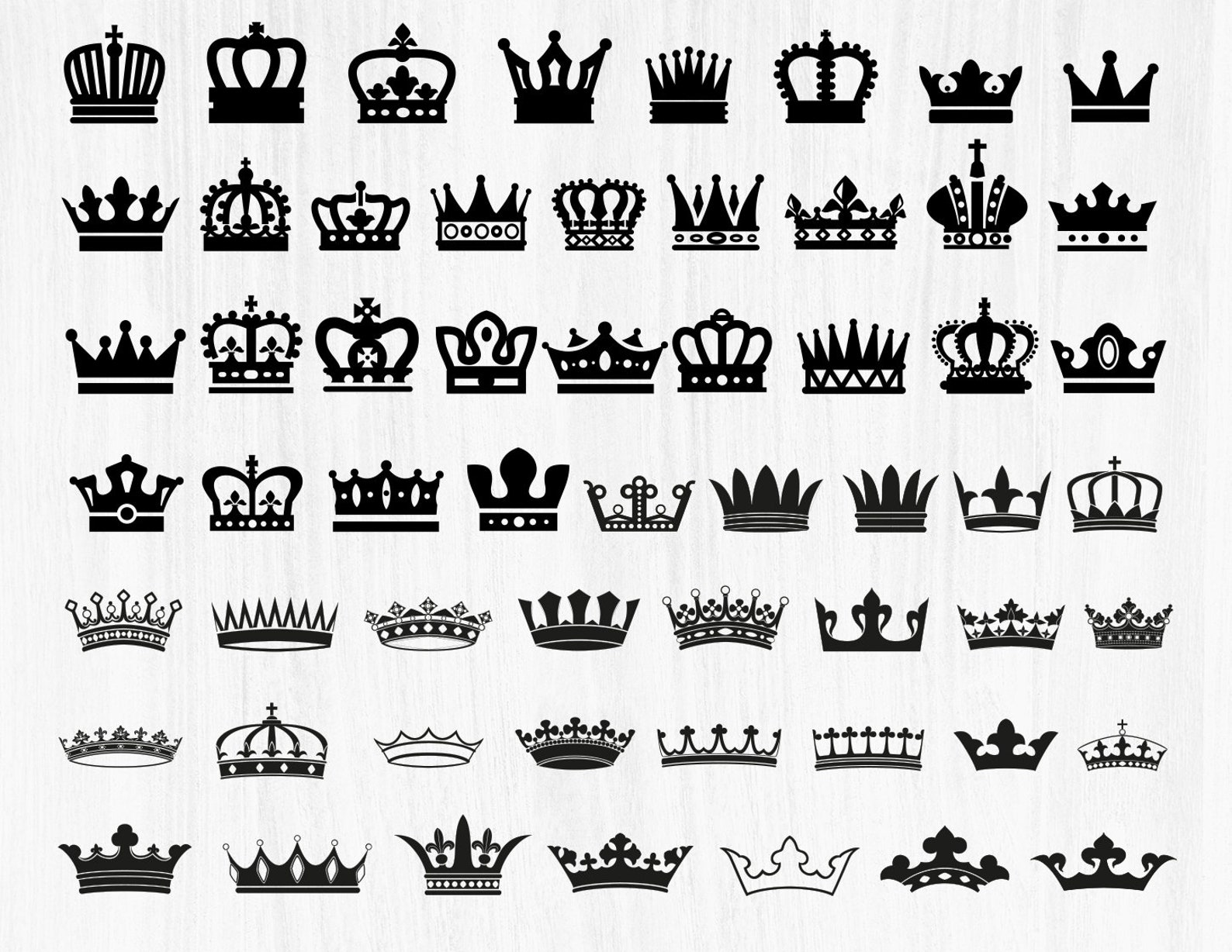 CROWN SVG BUNDLE Crown Svg Cutting File Queen Crown svg - Etsy España