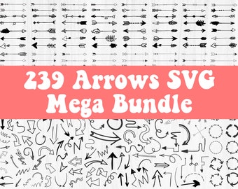 ARROW SVG Bundle, ARROWS Svg Cut Files for Cricut, Arrow Clipart ...