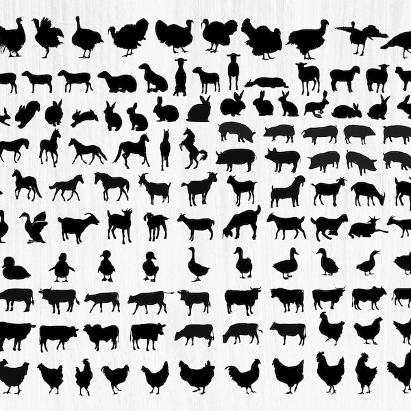 Farm Animal Svg - Etsy
