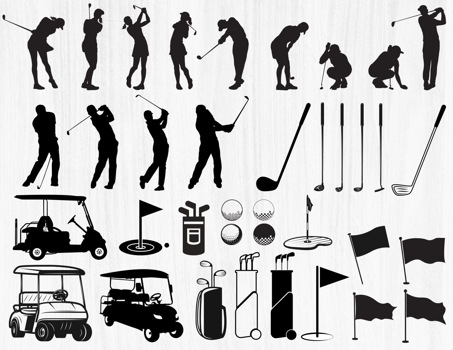 GOLF SVG Bundle GOLF Clipart Golf Svg Cut Files for Cricut - Etsy