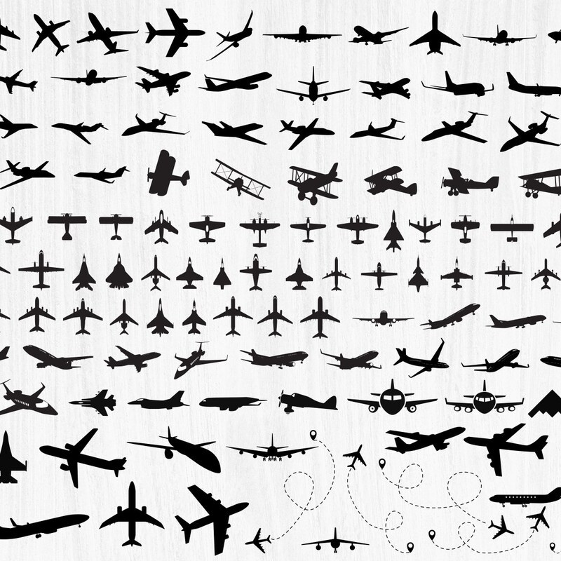 Airplane Svg - Etsy