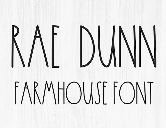 Farmhouse Font Rae Dunn Font Svg Rae Dunn Inspired Font Etsy