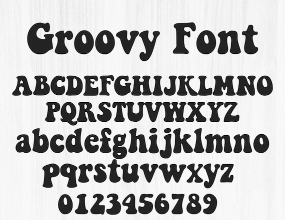 GROOVY SCHRIFT SVG Ttf Retro Alphabet Svg Vintage Schrift - Etsy Schweiz